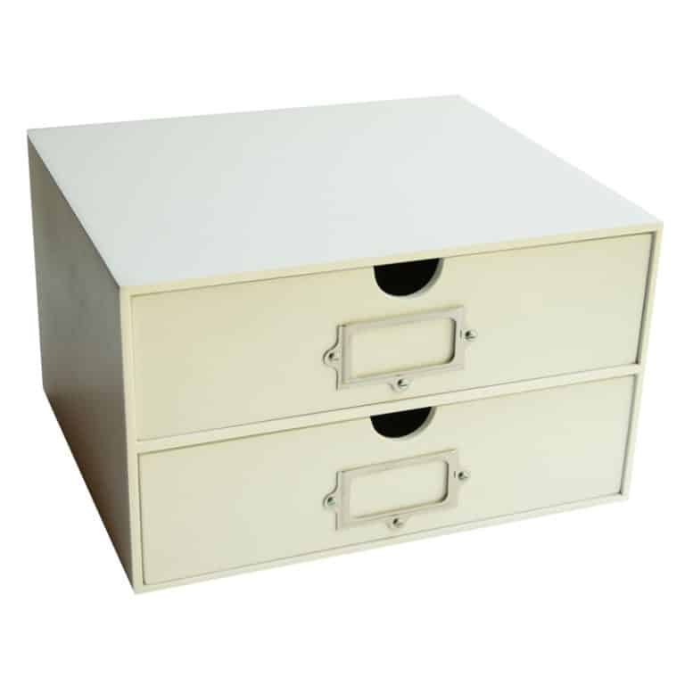 2 Drawer Unit - Painted - SANTOS - Home Office storage